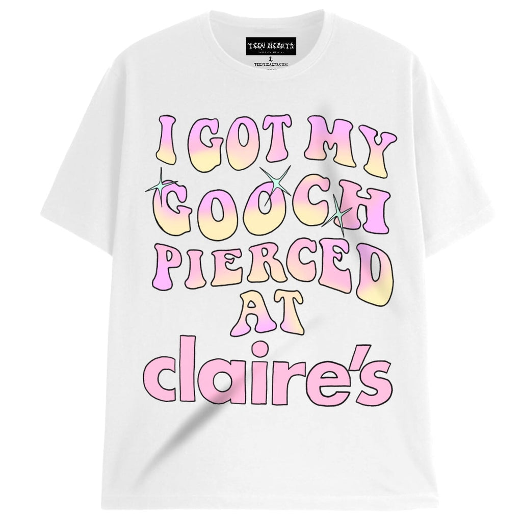 GOOCH pierced at claire’s | Graphic Tee – Teen Hearts Clothing - STAY WEIRD