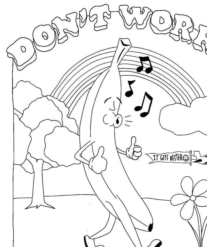 weird coloring sheet